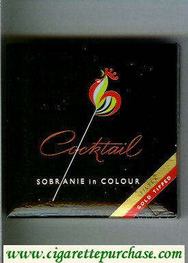 Cocktail Sobranie 100s Cigarettes in Colour
