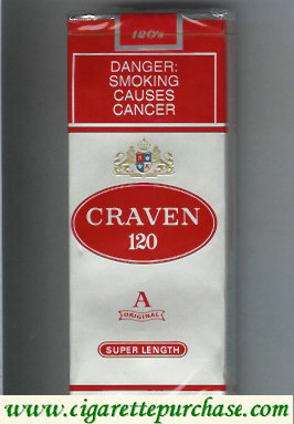Craven 120 Super Length Menthol cigarettes