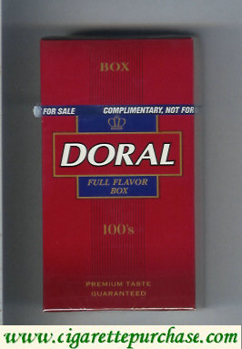 Doral Premium Taste Guaranteed Ultra Lights 100s cigarettes soft box