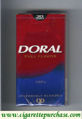 Doral Splendidly Blended Full Flavor 100s cigarettes soft box